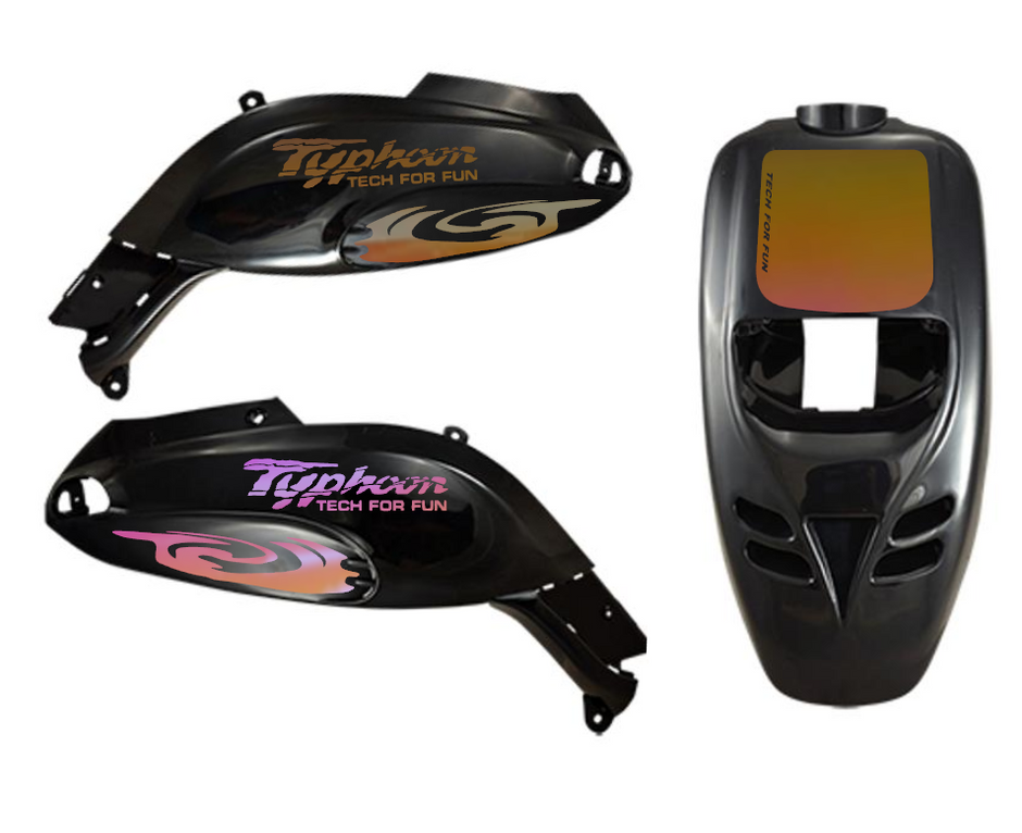 Hurricane | Metallic kleuren – Zipstickers