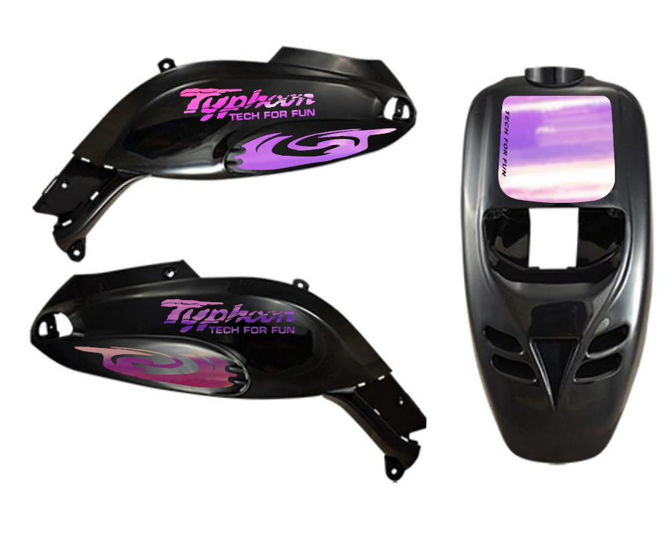 Hurricane | Metallic kleuren – Zipstickers